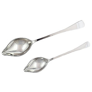 Zoie + Chloe Stainless Steel Saucier Drizzle Spoon with Tapered Spout - Set of 2