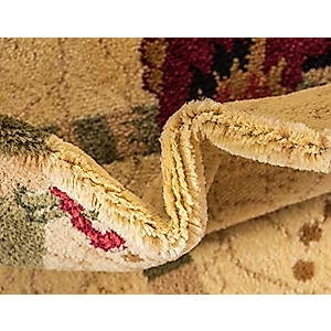 Unique Loom Barnyard Collection Area Rug - Farm (2' 7" x 10' Runner, Cream/ Black)