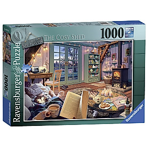 Ravensburger The Cosy Shed (1000 Piece Version of Cozy Retreat) Jigsaw Puzzle for Adults - Every Piece is Unique, Softclick Technology Means Pieces Fit Together Perfectly