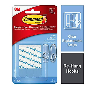 Command Clear Replacement Strips, 6-packages (54 strips total) (17021CLR-ES)