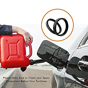 20PCS Fuel Gas Can Spout Gasket Seals Replacement Rubber Gaskets Washer Seal O Ring Replacement Gas Gaskets Can Be Used for Most of The Gas Can Spout