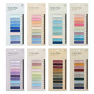 1600/2000/2400Pieces Writable Sticky Tabs Repositionable Color Page Marker Sticky Notes Tabs Sticky Tabs Book Tabs