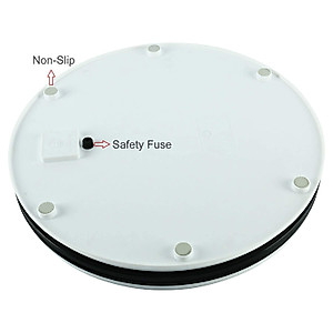 Xeternity-Made XMSound Rotating Display Stand,18inch/45cm 110V Electric Motorized Rotating Turntable Display Stand (White)