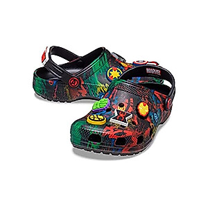 Crocs Kids' Superhero Clog , Marvel/Black, 5 Big Kid