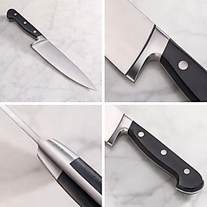 Cangshan Adams Series 1027266 German Steel Forged 15-Piece Knife Block Set, Black