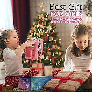 Kids Washable Makeup kit for Girl - Kids Makeup Kit Toys for Girls Little Girls Makeup Kit, Toddler & Non-Toxic Make Up Set, Real Makeup Child Princess,Age 3-12 Year Old Birthday Gift