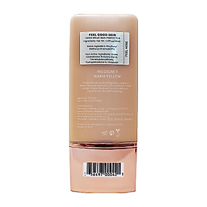 Profusion Cosmetics Lightweight Liquid Foundation for a Flawless and Elegant Radiance, Breathable Makeup for Improves Uneven Skin Tone, Cruelty-Free - Medium 1