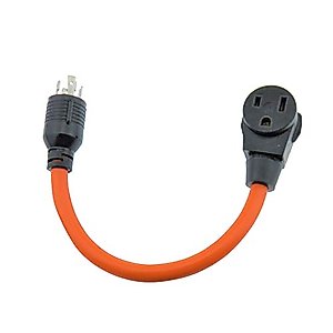 MPI Tools Nema L14-30P to 6-50R Generator Power Cord Welder Adapter 3 Wire 125/250v 18 Inches Long