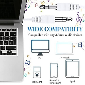 Kanayu 100 Pack Wired Earbuds Bulk Earbuds for Classroom White in Ear Headphones Wired Basic Student Earbuds No Microphone with 3.5 MM Jack for Kids Schools Libraries Laptop, Individually Bagged