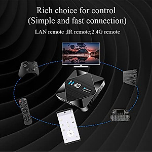 H40 H616 Android 10.0 TV Box, 4GB RAM 64GB ROM, Supports 2.4G/5G Dual Wi-Fi, Support 6K Resolution, BT4.1, USB 2.0, with HDMI Cable and Remote Control