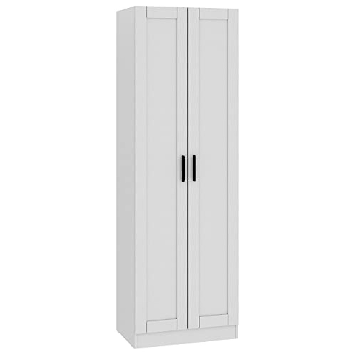 Panana Wooden Storage Cabinet, Collection Food Pantry Cabinet Narrow Cabinet with 2 Doors