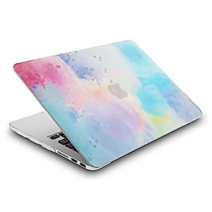 KEC Laptop Case for MacBook Pro 13" (2019/2018/2017/2016) Plastic Hard Shell Cover A1989/A1706/A1708 Touch Bar (Rainbow Mist 2)