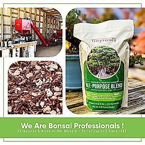 Bonsai Outlet Bonsai Soil Mix - Tinyroots All Purpose Organic Mixed Bonsai Tree Blend + Used for All Varieties of Bonsai Trees, 2.5qts