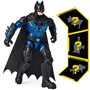 DC Comics Batman 4-inch Bat-Tech Batman and Robin Action Figures with 6 Mystery Accessories, for Kids Aged 3 and up, Amazon Exclusive