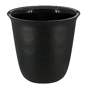 Glad Dimple Oval Trash Can Waste Bin 17L with Bag Ring, Black