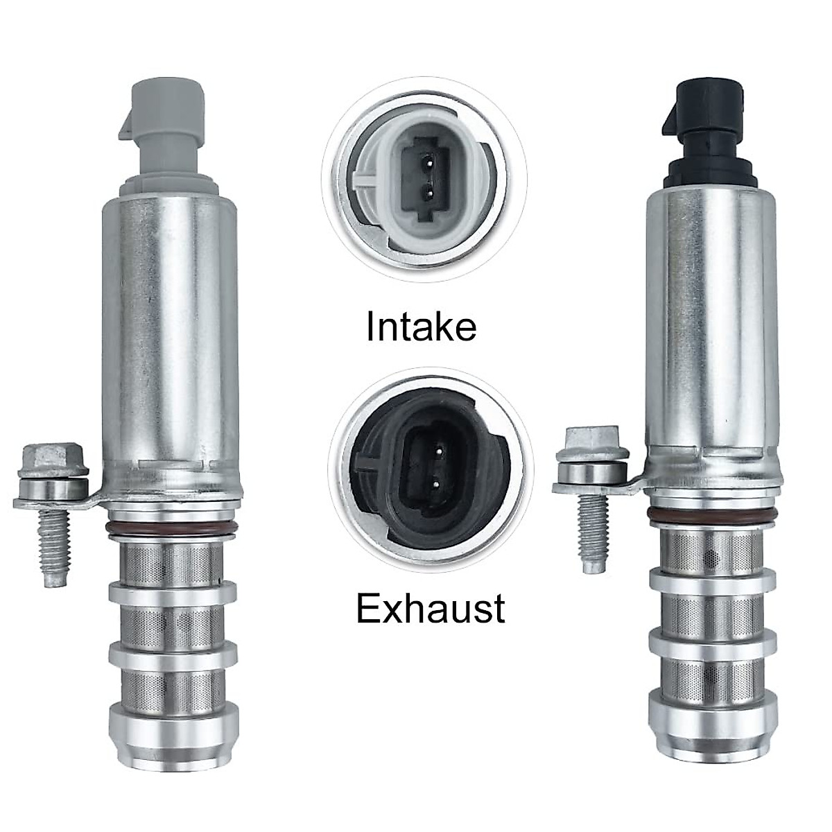 RLP VVT Solenoid Intake and Exhaust Camshaft Position Actuator Compatible with Buick Chevy Cobalt Malibu HHR Equinox Pontiac G5 G6 Saturn 2.0L 2.2L 2.4L Replaces 12655420 12655421