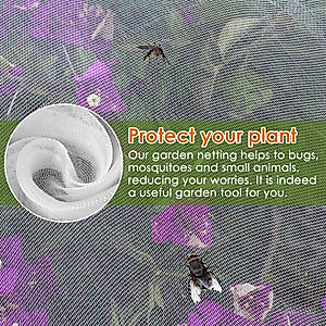 Bird Netting For Blueberry Bushes-3pcs 3.2 X 4.9 Ft,Strawberry Plant Protector,Cicada Netting For Young Trees,Blueberry Bush Netting,Plant Covers From Insects,Plant Netting For Bugs,Fruit Tree Netting