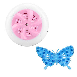 Milltrip Mini Washing Machine, Mini Ultrasonic Washing Machine USB Portable Washing Machine for Home, Travel, Business Trip, Apartment, Dorm (Pink)