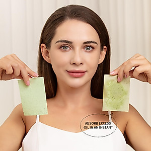Teenitor 800 Counts Natural Green Tea Oil Control Film, Oil Absorbing Sheets for Oily Skin Care, Blotting Paper
