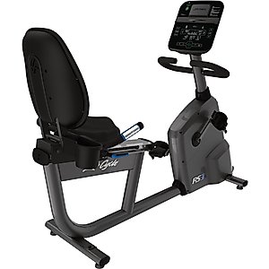 Life Fitness RS3 Recumbent Indoor Cycling Exercise Bike with Track Connect Console