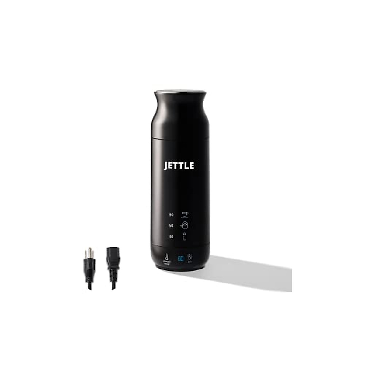 Jettle Electric Kettle - Travel Portable Heater for Coffee, Tea, Milk, Soup - Stainless Steel Travel Water Boiler tea pot with Temperature Control, LED, Automatic Power Off - 450ml, Kitchen Appliance