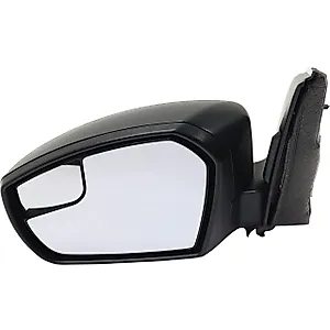Kool Vue Mirror Compatible with Ford Escape 2017-2018 Driver Side Power Manual Folding Non-Heated with BSG Textured Black