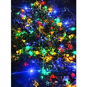 TAYNGUANG Solar Fairy Lights Outdoor, 33ft 100 LED Solar Powered Garden Lights Outside 8 Modes Waterproof Solar String Lights for Trees Patio Fence Wedding Party Christmas Decor