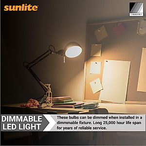 Sunlite 80431 LED R14 Mini Reflector Floodlight Light Bulb, 4 Watts (25W Equivalent), 250 Lumens, Medium (E26) Base, Dimmable, ETL Listed, 2700K Soft White, 1 Count