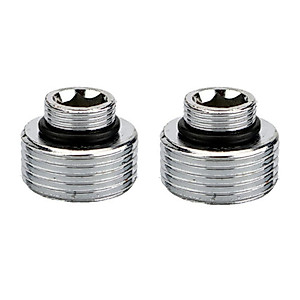 Brass Faucet Adapter, Male Thread Bathroom Tap Aerator Connector for Sink Faucet Water Purifier Adapter Aerator (M12 X G1/2")