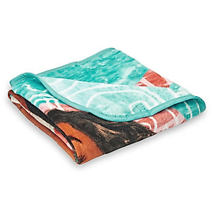 Disney's Moana, "Voyagers" Micro Raschel Throw Blanket, 46" x 60", Multi Color