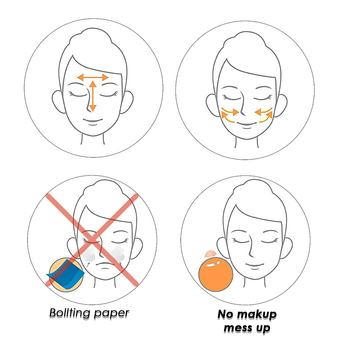 Lazzybeauty Oil Absorbing Volcanic Roller, 5PCS Volcanic Rolling Balls for Face, Volcanic Stone Face Roller, Portable Reusable Oil Control On the Go, Instant Results Remove Excess Shine for Oily Skin