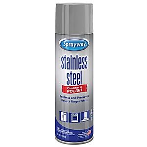 Sprayway SW148R Water-Based Stainless Steel Cleaner, 15 oz.