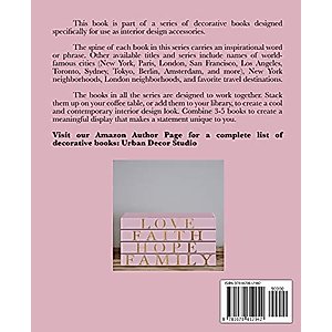 Blessed: A decorative book for coffee tables, bookshelves and interior design styling | Stack deco books together to create a custom look (Inspirational Phrases in Blush)