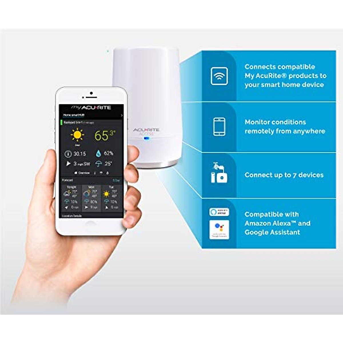 AcuRite 09155M AcuRite Access for Remote Monitoring of AcuRite Weather Stations, Compatible with Amazon Alexa