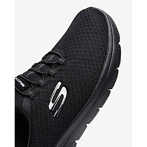 Skechers Women's Summits Open Back Sneaker Black 10 Medium US