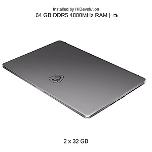 HIDevolution MSI Creator Z17 A12UHT 17" QHD+ 165Hz Touch, 1.8 GHz i9-12900H, RTX 3080, 64 GB 4800MHz RAM, 16 TB PCIe SSD