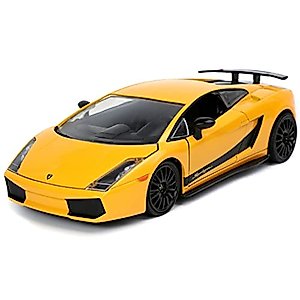 Jada Toys Fast & Furious 1:24 Lamborghini Gallardo Superleggera Die-cast Car Yellow, Toys for Kids and Adults