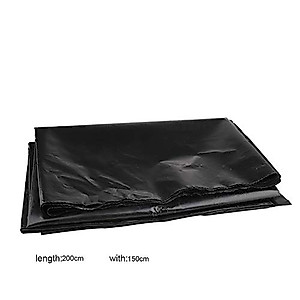 Firlar Rubber Pond Liner Black Pond Liner for Water Garden Ponds Streams Fountains, 6 x 6.6 Feet