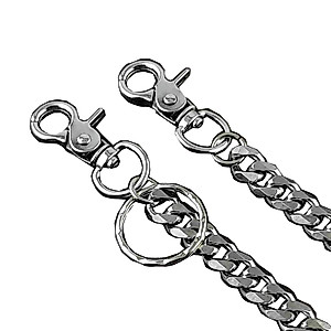Never Fade Stainless Steel Biker Wallet Chain Punk Pants Key chain #s01