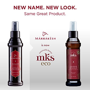 Earthly Body MKS eco X, Original Scent - 4 fl oz - Leave-In Treatment & Detangler - Moroccan Argan Oil, Hemp Seed Oil - Vegan & Cruelty Free