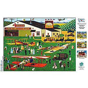 Buffalo Games - Charles Wysocki - Four Aces Flying School - 1000 Piece Jigsaw Puzzle