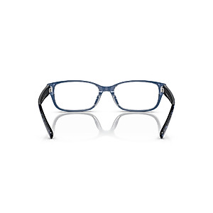 Coach HC6221U Universal Fit Prescription Eyewear Frames, Transparent Blue/Demo Lens, 52 mm