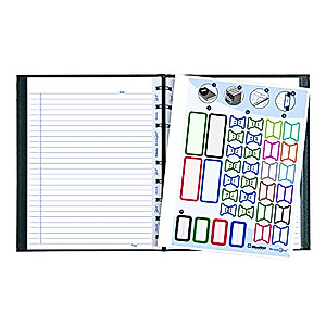Blueline MiracleBind Notebook, Black, Lizard-Like, Hard Cover, 9.25" x 7.25", 150 Pages (AF9150.81)