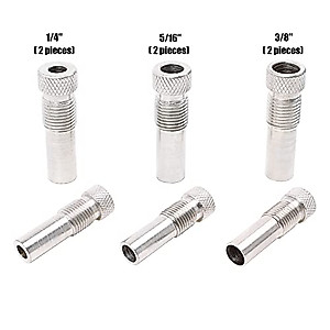 AUTOTOOLHOME Self Centering Doweling Jig Plus 6 inch Widen Wood Dowel Jig Kit Drill Jig for Straight Holes 6 Drill Guide Bushings Set Woodworking Joints Tools