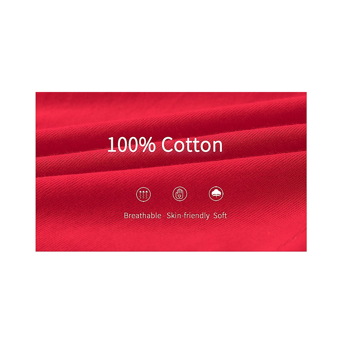 ALAVIKING Girls Cotton Shorts Athletic Running Shorts with Elastic Waistband Workout Shorts for Girls Size 3-12 Years (Red-l)