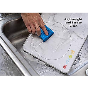 Double-sided Bamboo Poly Cutting Board | No Cross-Contamination | HAND WASH ONLY - Easy to Clean | BPA Free