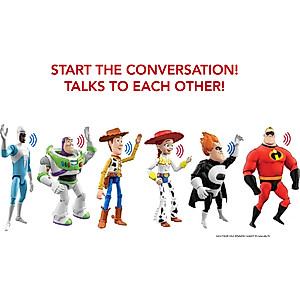 Mattel Pixar Toy Story Toys, Woody Interactables Talking Action Figure, Interactive Collectible Toy, For Kids