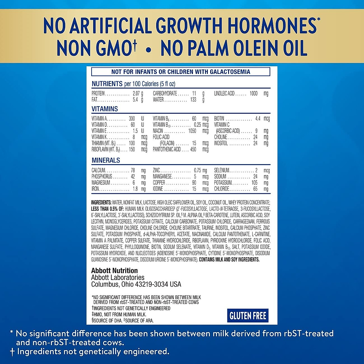 Similac 360 Total Care Infant Formula, with 5 HMO Prebiotics, Our Closest Formula to Breast Milk, Non-GMO, Baby Formula, Ready-to-Feed, 8 Fl Oz (Pack of 24)