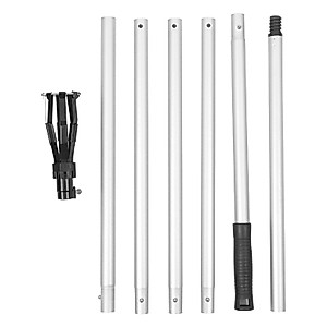 1 Set High Ceiling Light Bulb Changer Pole Adjustable Light Bulb Changer Tool High Ceilings Includes Basket Cup Recessed Lights