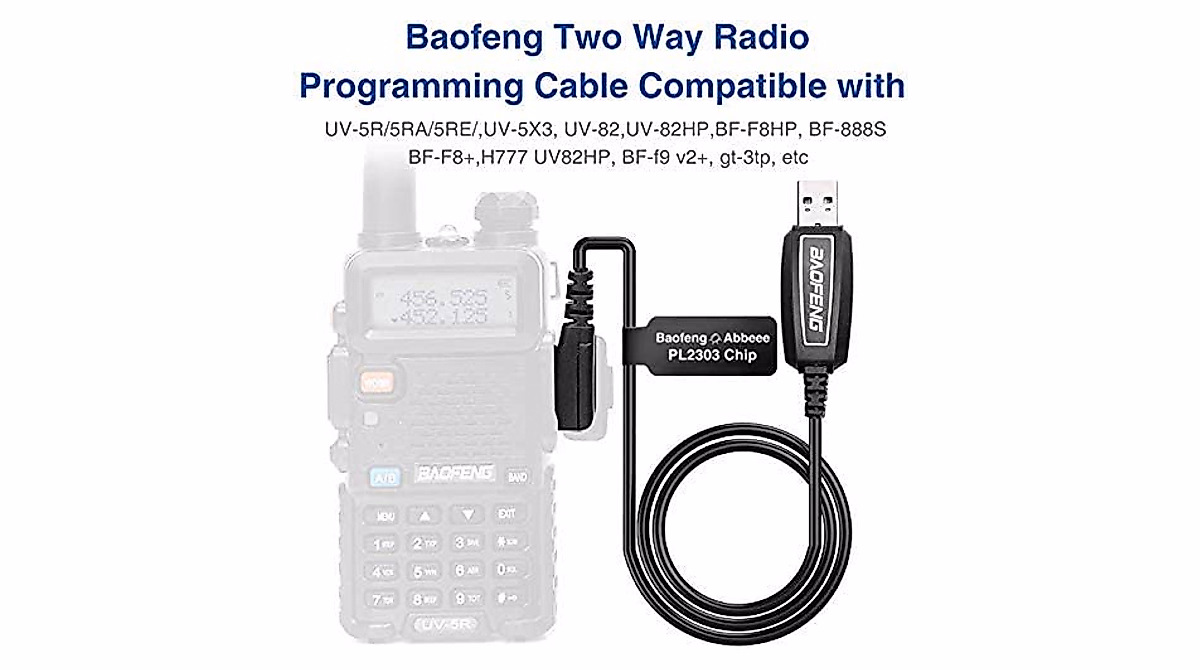Baofeng USB Programming Cable PL2303 Support Chirp UV-5R, BF-888S